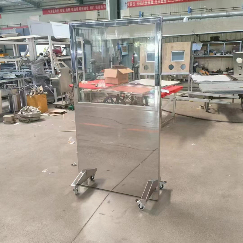 Medical 2mmPb 3mmPb 4mmPb Double Screen Movable Xray Lead Barrier X-ray ...