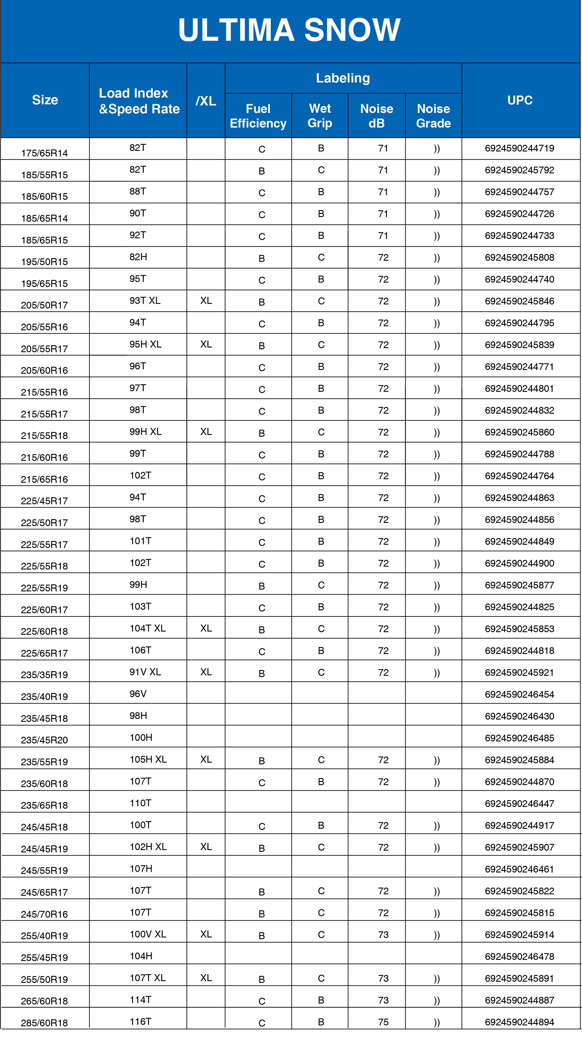 ULTIMA SNOW - DELMAX TYRE